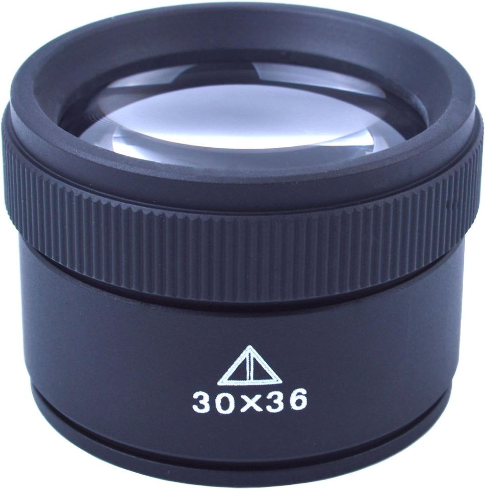 30X Optics Loupes Magnifier Loop Microscope Magnifying Glass Lens ...