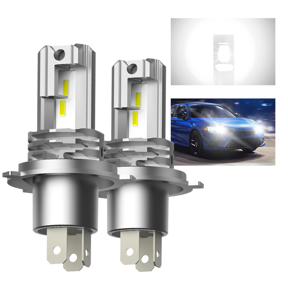 H4 HB2 9003 LED Headlight Bulbs Conversion Kit High Low Dual Beam 6000K ...