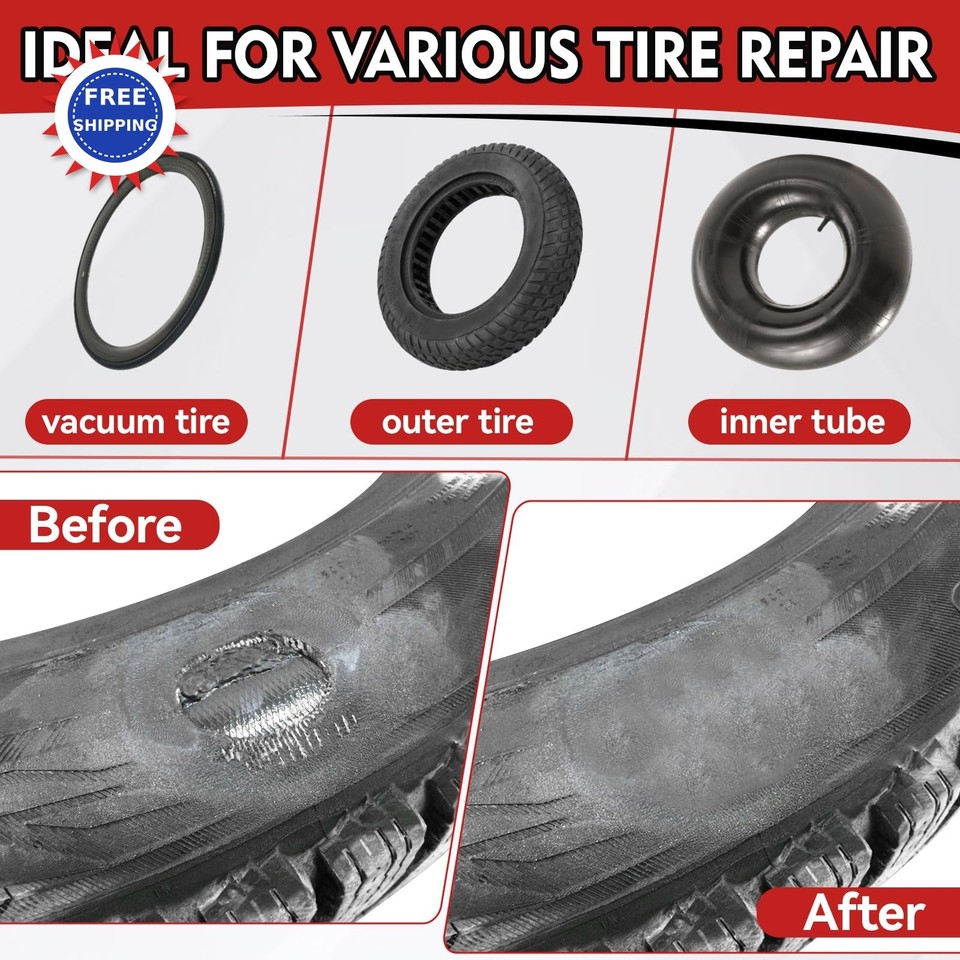 Tire Repair Cement Vulcanizing Glue 8.5FL.Oz Heavy Duty Rubber Adhesive ...