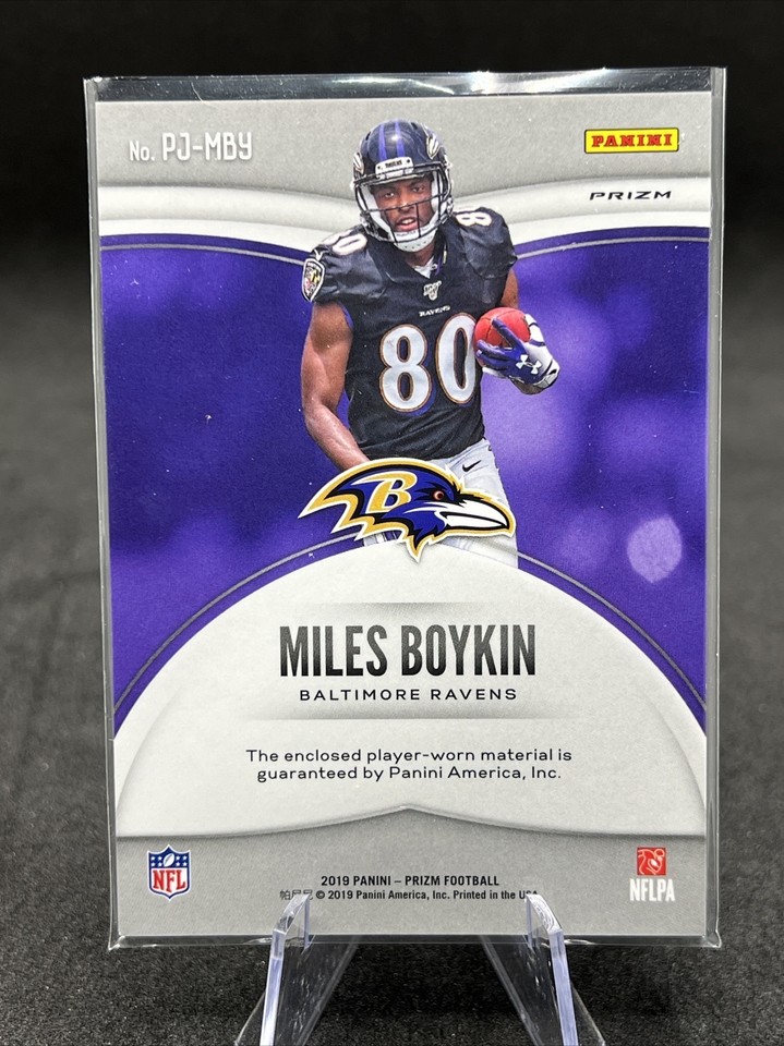 2019 Prizm Miles Boykin WORN JERSEY Silver Prizm card #PJ-MBY | eBay