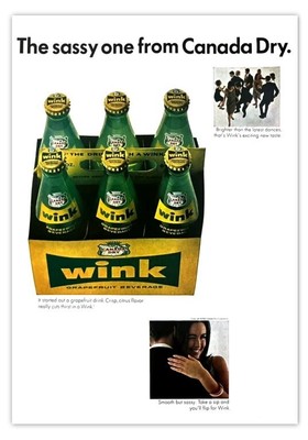 VINTAGE AD MAGNET-WINK SODA POP THE SASSY ONE-OLD AD MAGNET | eBay