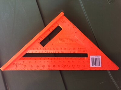 Johnson RAS-70B-ORAN Rafter Square 7" Orange #G15 | eBay