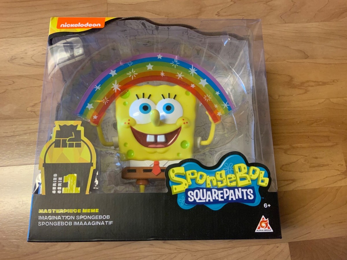 Spongebob Imagination Rainbow Memes SpongeBob IMAGINATION" Sticker For