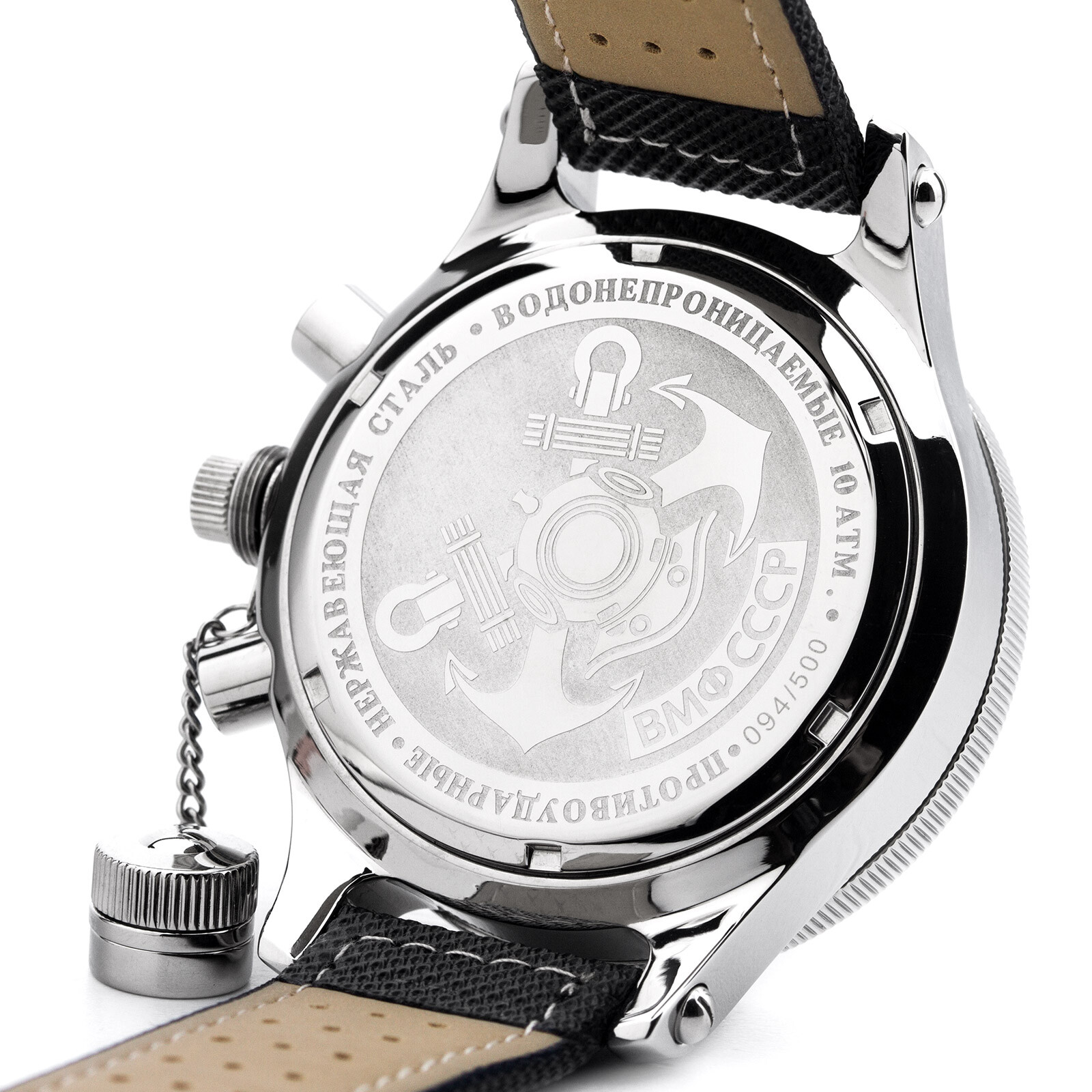 Moscow Classic VODOLAZ Poljot 3133 XL Chronograph rusische Uhr ...