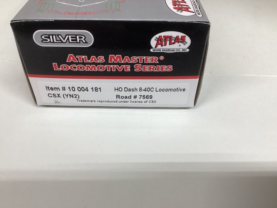 Atlas #10 004181 HO scale “CSX" Dash 8-40C DCC and sound ready Rd.#7569 ...