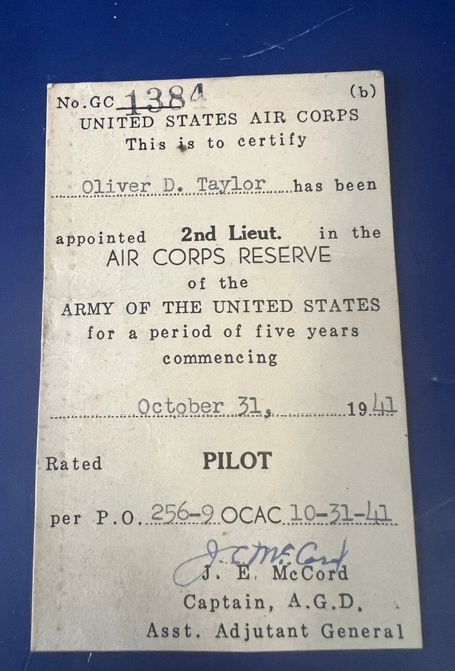 ARMY AIR CORPS RESERVE ID WALLET 1941 | eBay