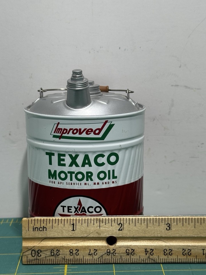 Vintage 1999 First Gear 5 Gallon Texaco Motor Oil Can Bank Die Cast 1:4 ...