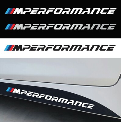 2x BMW M Performance Vinyl Stickers Decal for all models - L200mm x ...