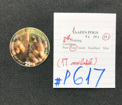 AAFES POGS, 8th Series/Printing, 1 POG, 25¢, #P617, FAIR | eBay