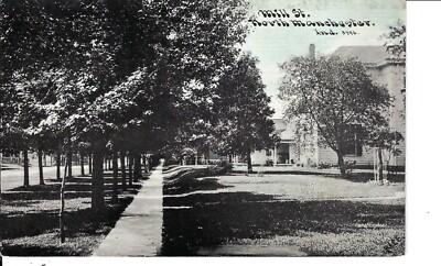 Postcard Indiana North Manchester Mill Street C U Williams Photo | eBay