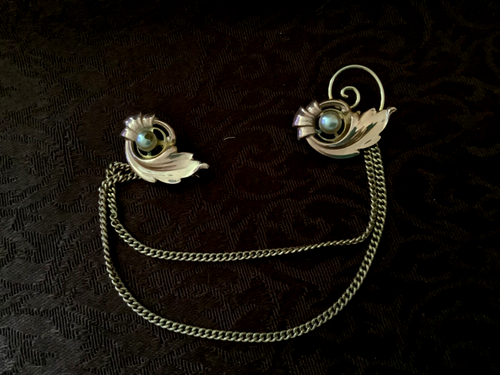 Vtg Van-Dell 1/20 12K Gold Filled Swirl Leaf Design Sweater Pin Brooch ...