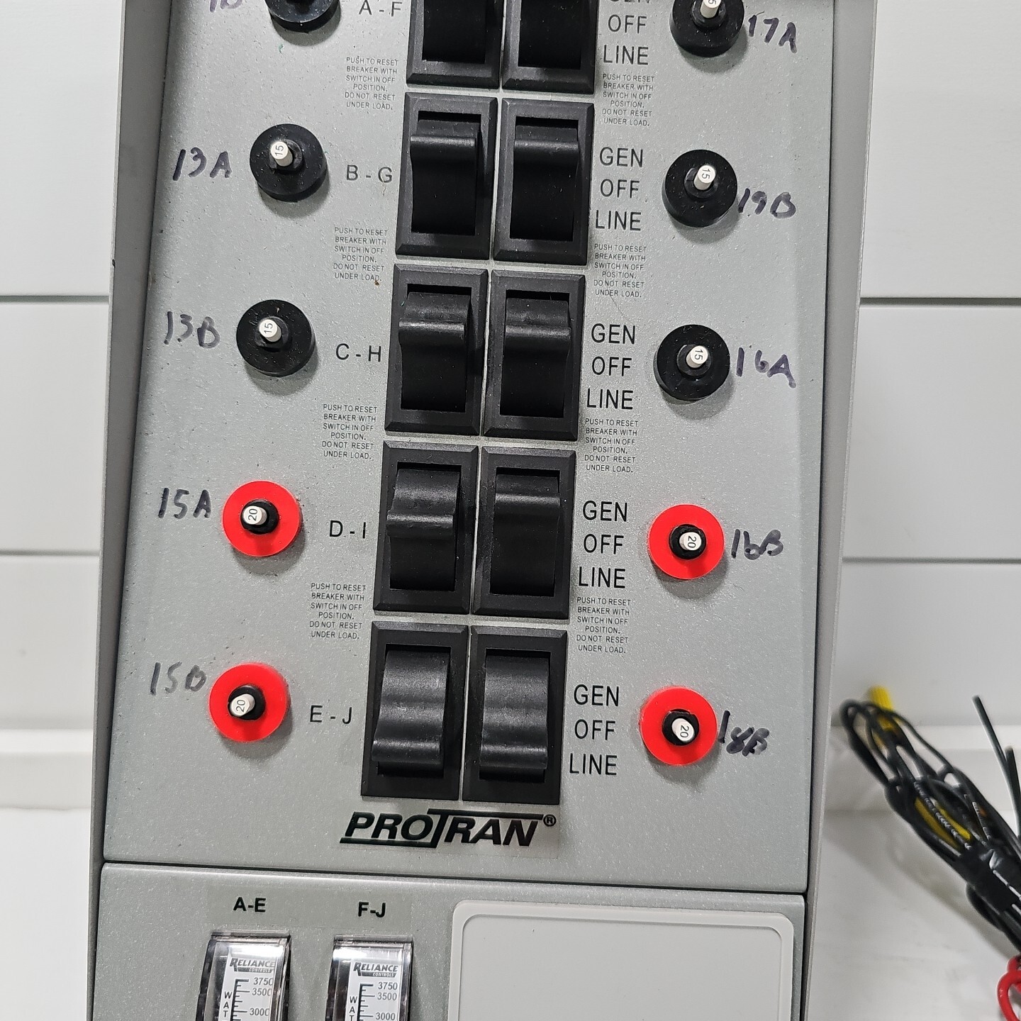 Reliance Pro/Tran 31410C Manual Transfer Switch | eBay