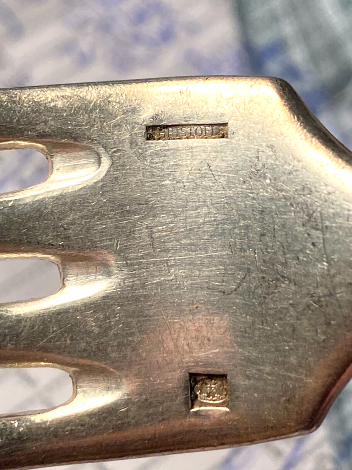 VINTAGE LOT of (6) FRENCH CHRISTOFLE FIDELIO DINNER FORKS SILVER PLATED ...