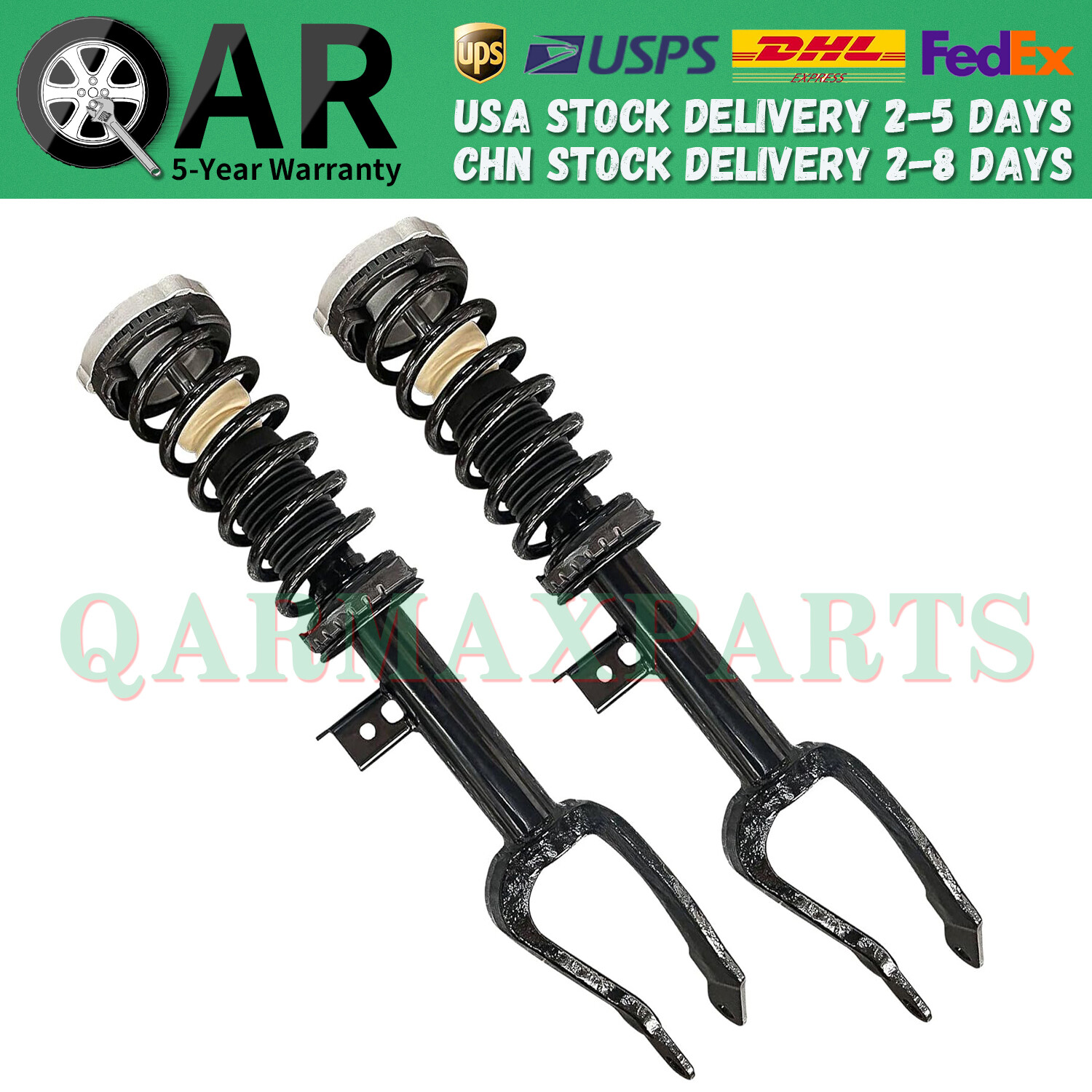 Pair Front Shock Struts Assembly For BMW F10 F11 528i 530i 535i 550i ...