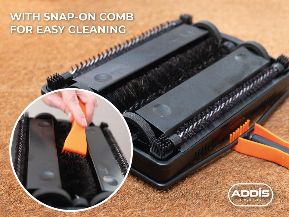 Addis Carpet Sweeper Manual Roller Floor Cleaning for Hard Floors and ...