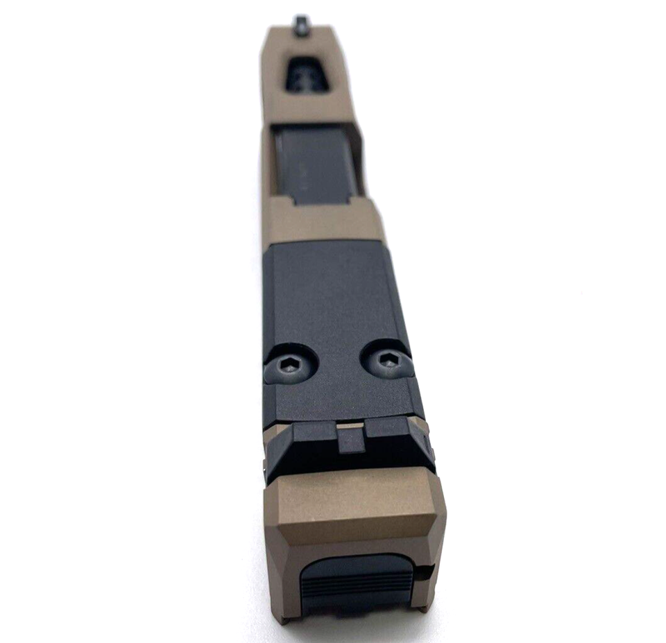 High Table FDE Glock 43 Complete Slide Micro RMSC Cut, Black Ported DLC ...