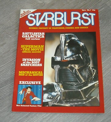 STARBURST UK MARVEL COMICS MAGAZINE # 7 BATTLESTAR GALACTICA SUPERMAN ...