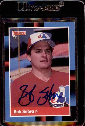 Bob Sebra Montreal Expos 1988 Donruss #458 Autographed Baseball Card ...