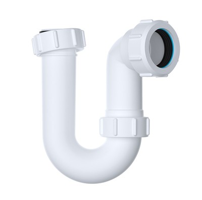 1 ½ 40mm Kitchen Sink U Bend P Trap Waste 75mm WTP 4076 | eBay