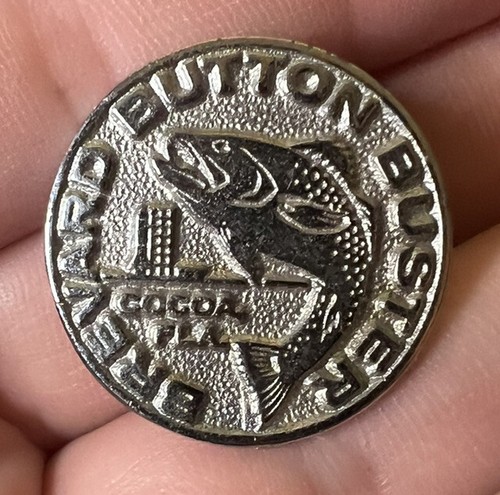Silver Tone Brevard Button Buster ~ Coca. Fla. Pin | eBay