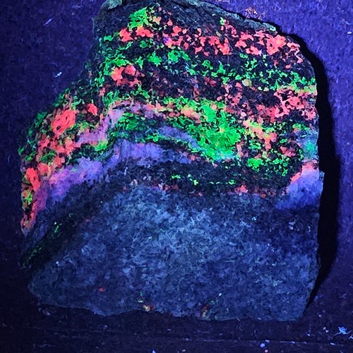Fluorescent Three Colors, NATIVE LEAD from The Garpenberg Mine in ...