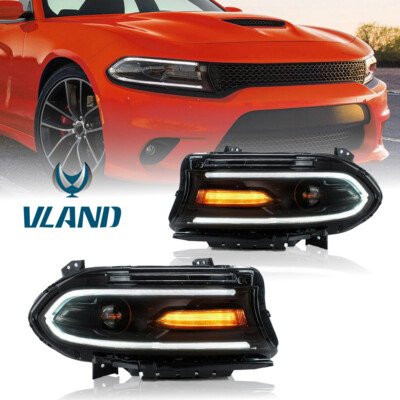 LED Projector Headlights Headlamps For 2015-2022 Dodge Charger SRT ...