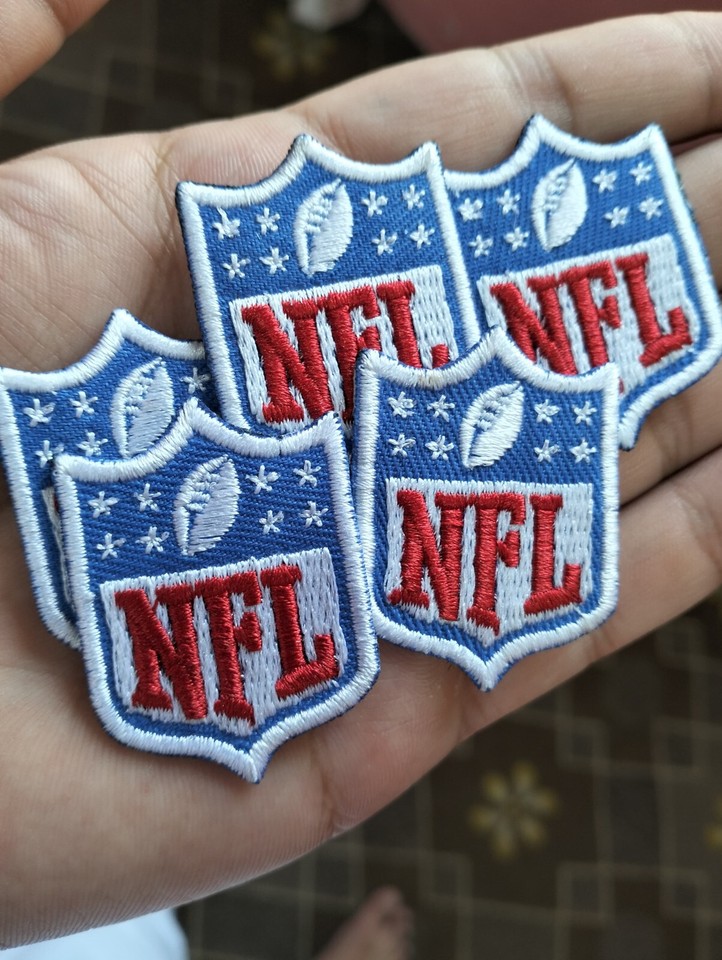 NFL Logo Iron on Patches NFL Football Patch 50 pcs NFL Shield Logo ...