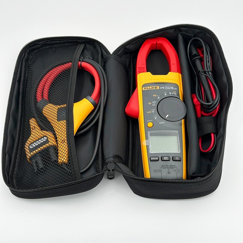 Fluke 376 True RMS AC/DC Clamp Meter with iFlex 1000V 1000A mVDC Inrush ...