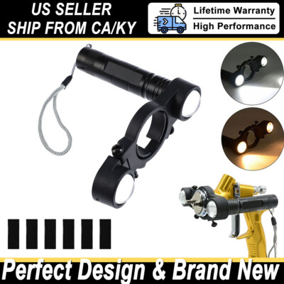 Spray Gun LED Light Adjustable Universal For All Spray Guns Night ...