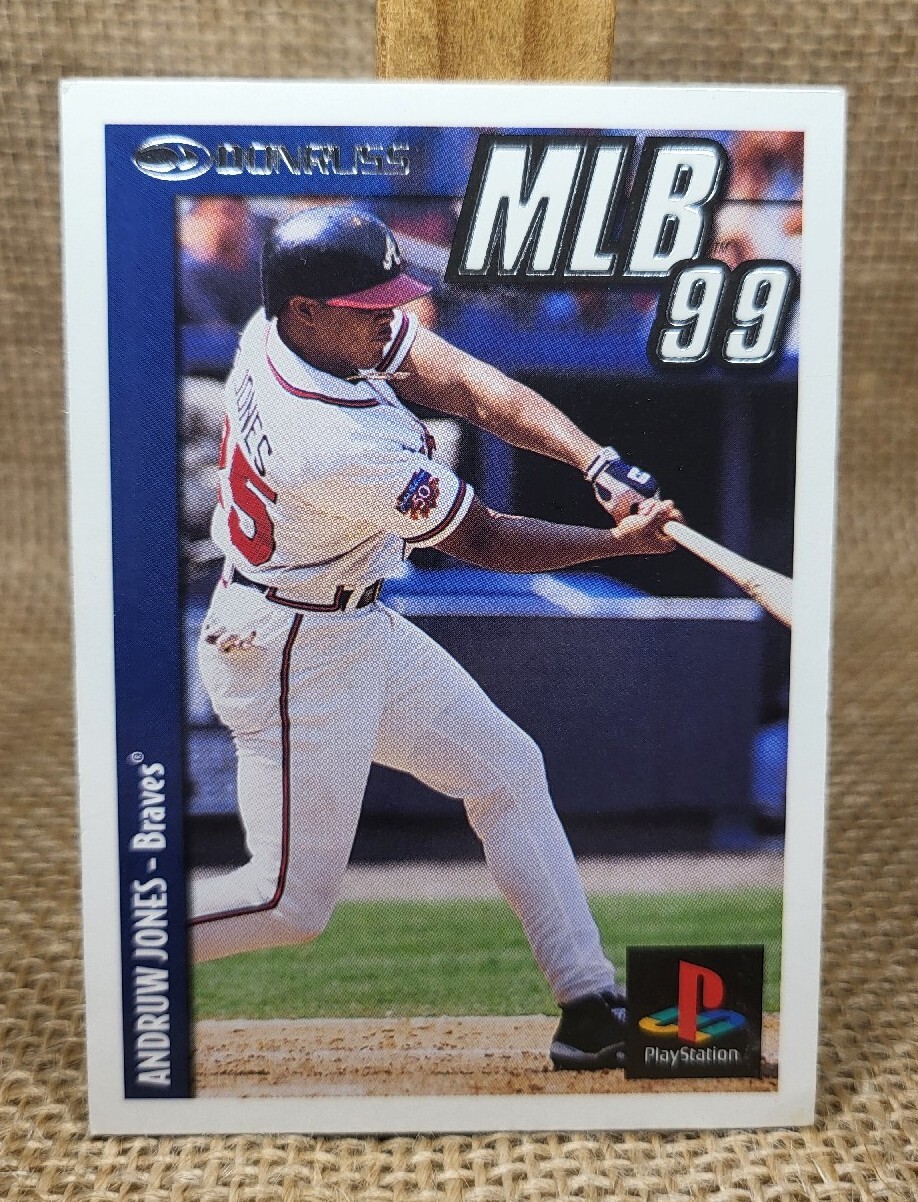 1999 Donruss Andrew Jones Playstation Sweepstakes Baseball Card Braves ...