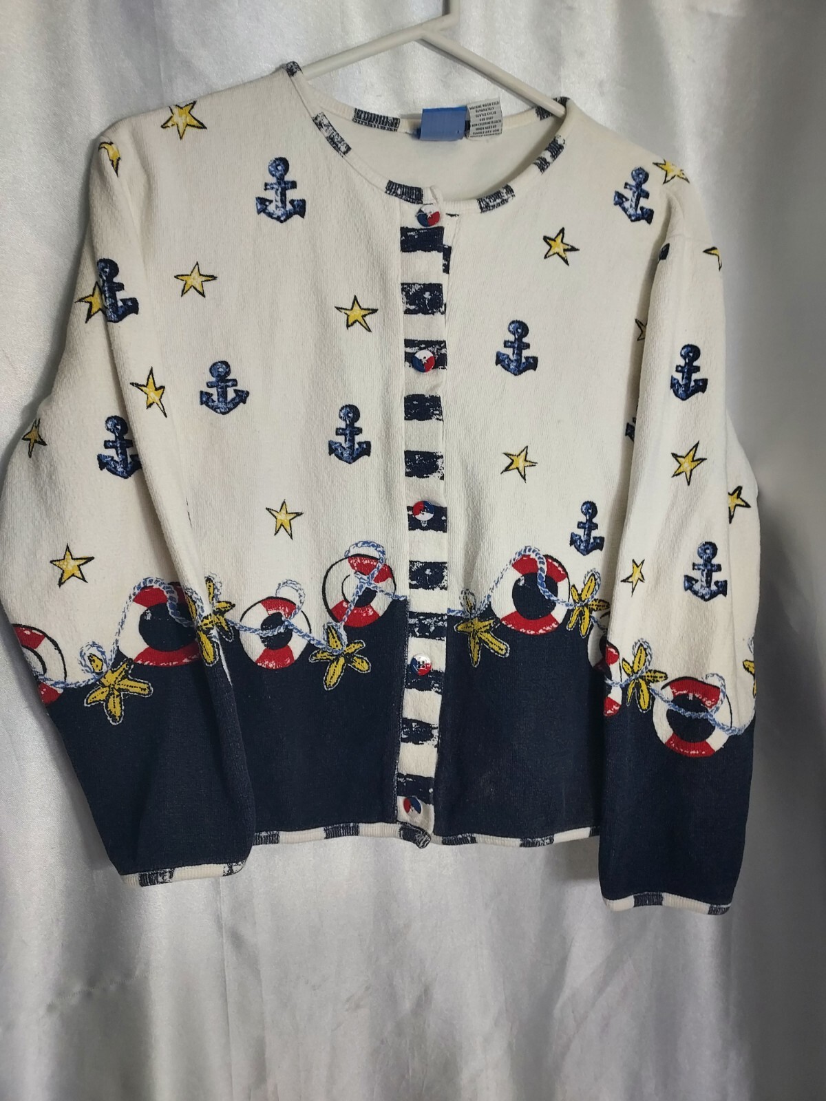 Onque Casuals Women Cardigan small nautical multicolo… - Gem