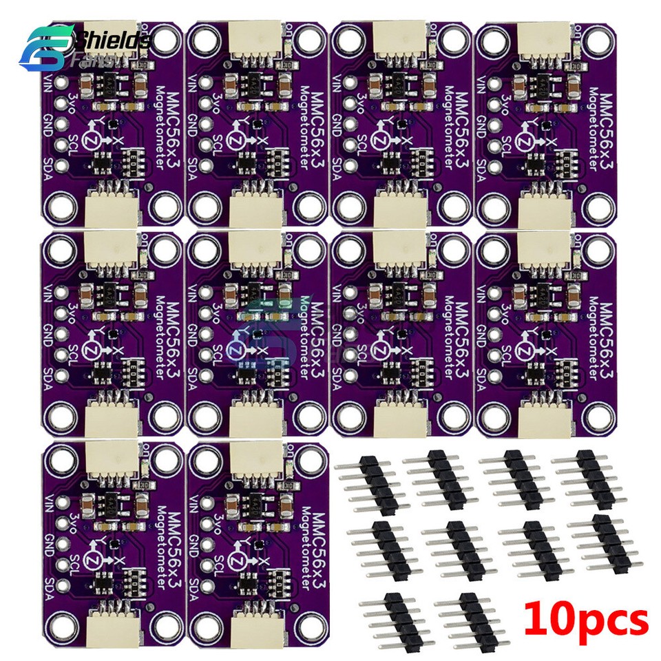 10pcs 3-Axis Magnetic Sensor Triaxial Magnetometer Module MMC5603 For ...