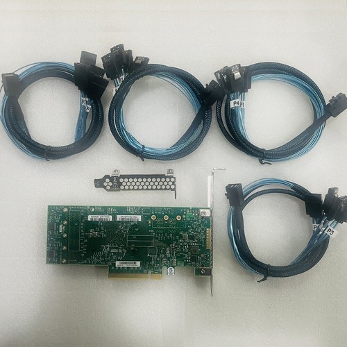 NEW LSI 9305-16i SATA SAS 12Gbs Controller card PCIe 3.0 x8 IT-Mode 4* ...