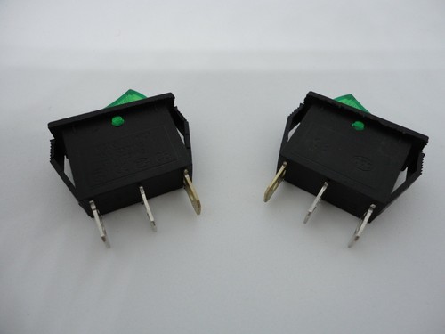 2Pc Pack KCD3 T125 15A 250V 20A 125V AC CB Power Button Rocker Switch 3 ...