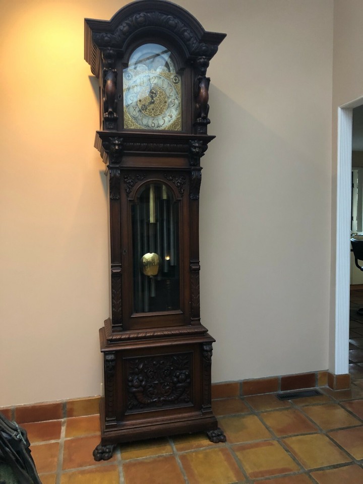 1913 Elliott of London Tall Case Grandfather Clock #65 | eBay