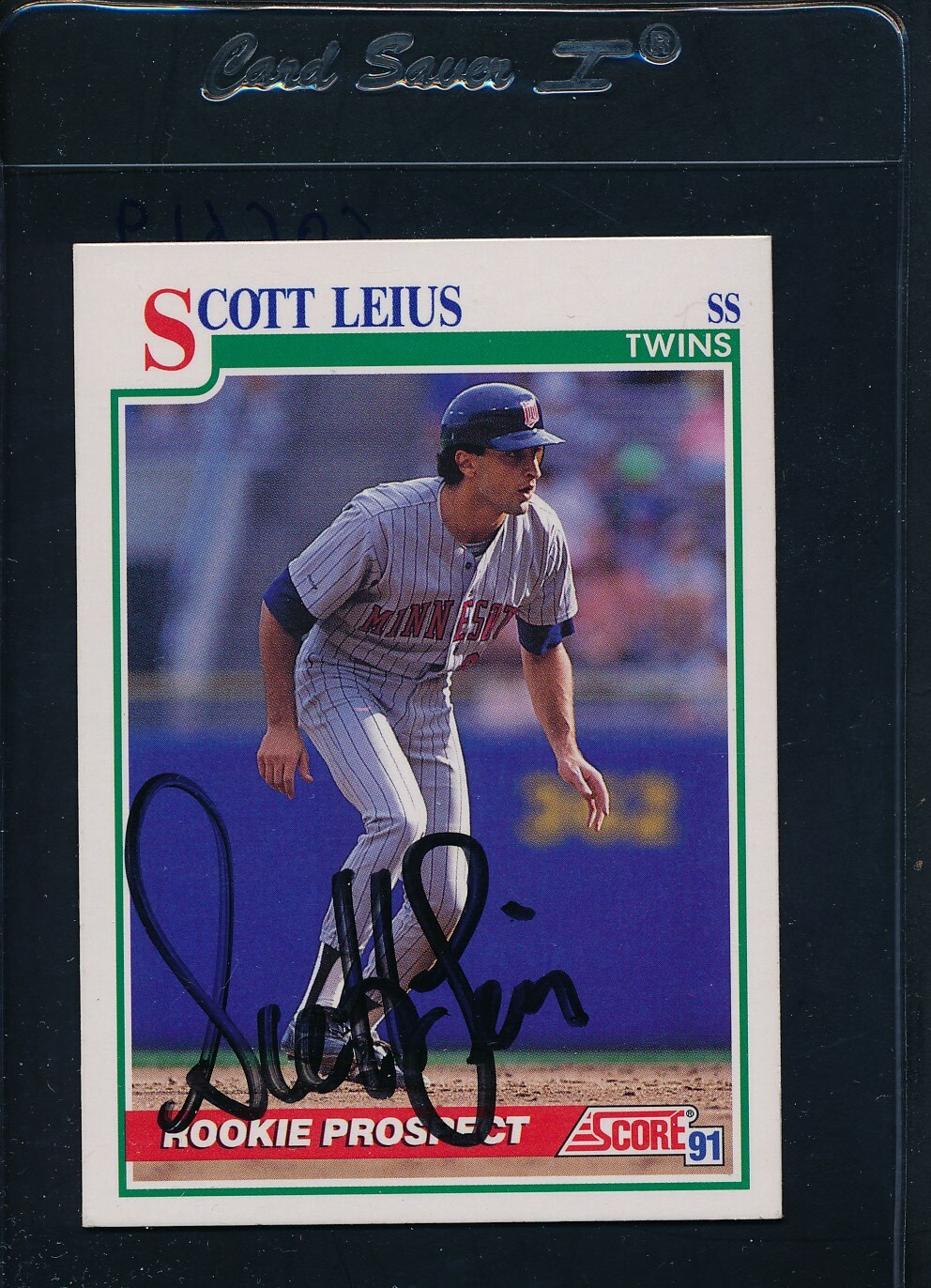 1991 Score #370 Scott Leius Twins Signed Auto *50647 | eBay