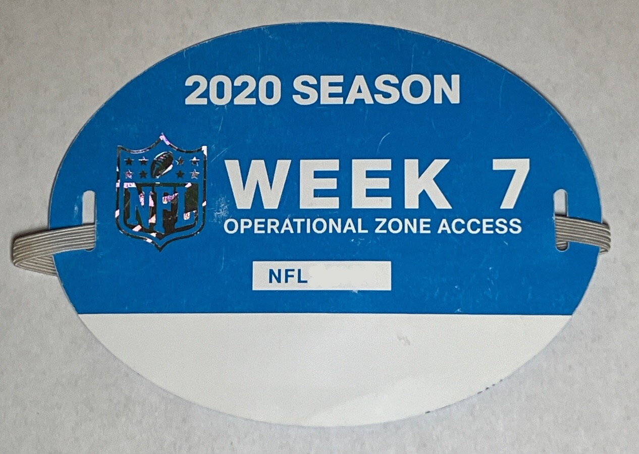 2020 NFL Week 7 Media Credential - Buccaneers at Las Vegas Raiders | eBay