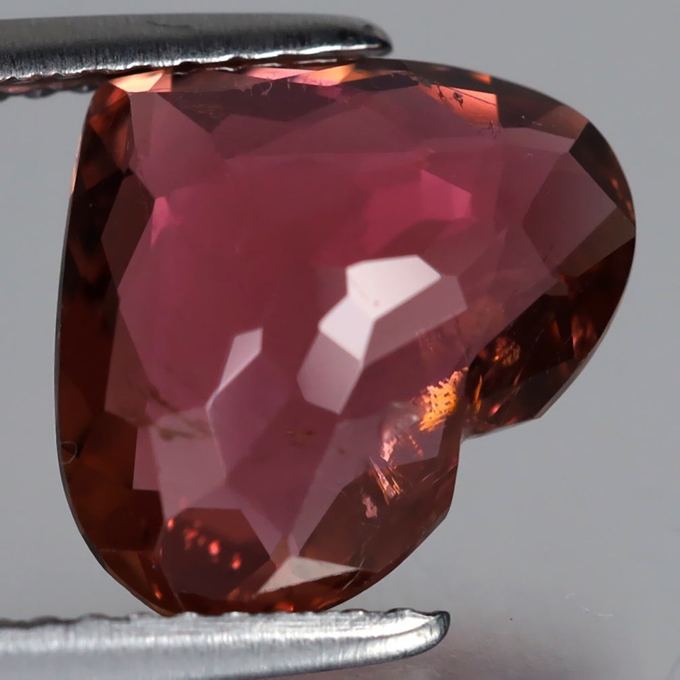 3.34 ct Heart (11.98 x 9.87 mm) Mozambique Pink Tourmaline Gemstone ...