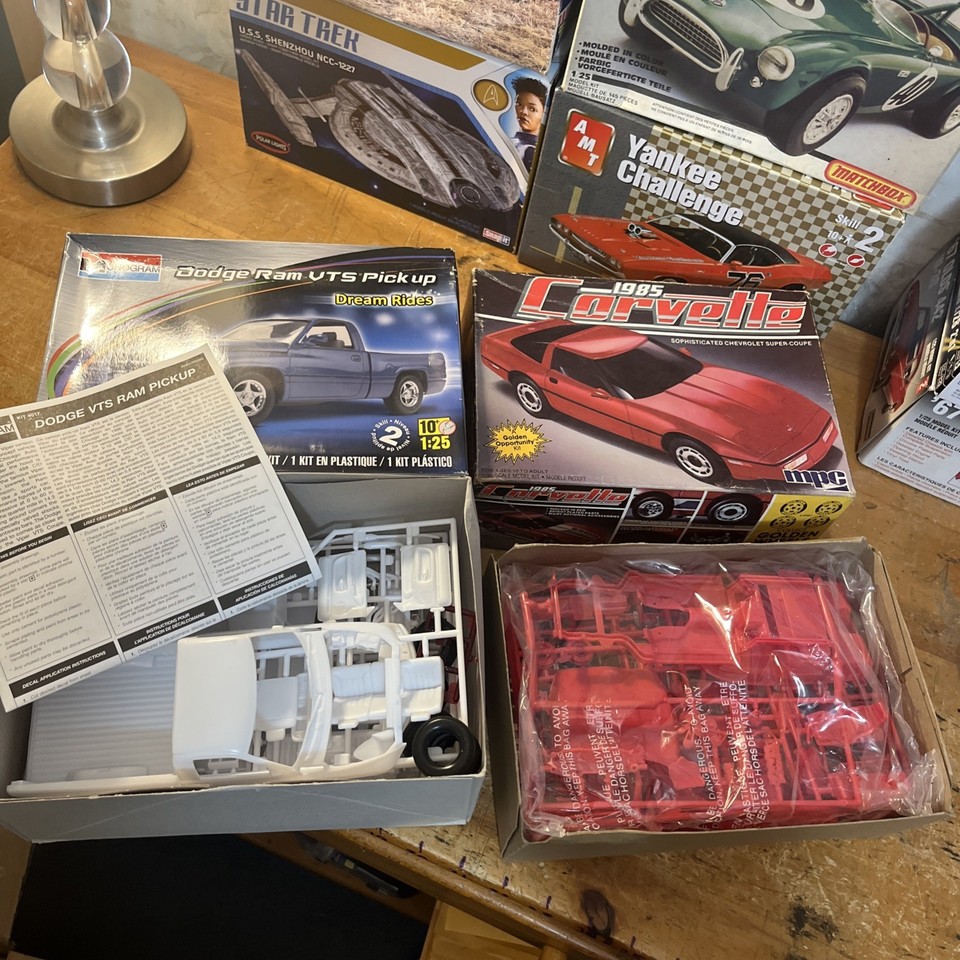 15 MODEL CAR KITS AMT, Revell, Monogram Lindberg #5 Open Box | eBay