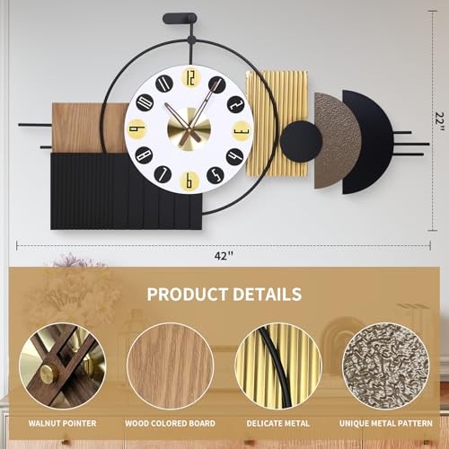 Oversized Modern Wall Clocks-Large Geometric Dial Wall Clock Orbit in Structure | eBay