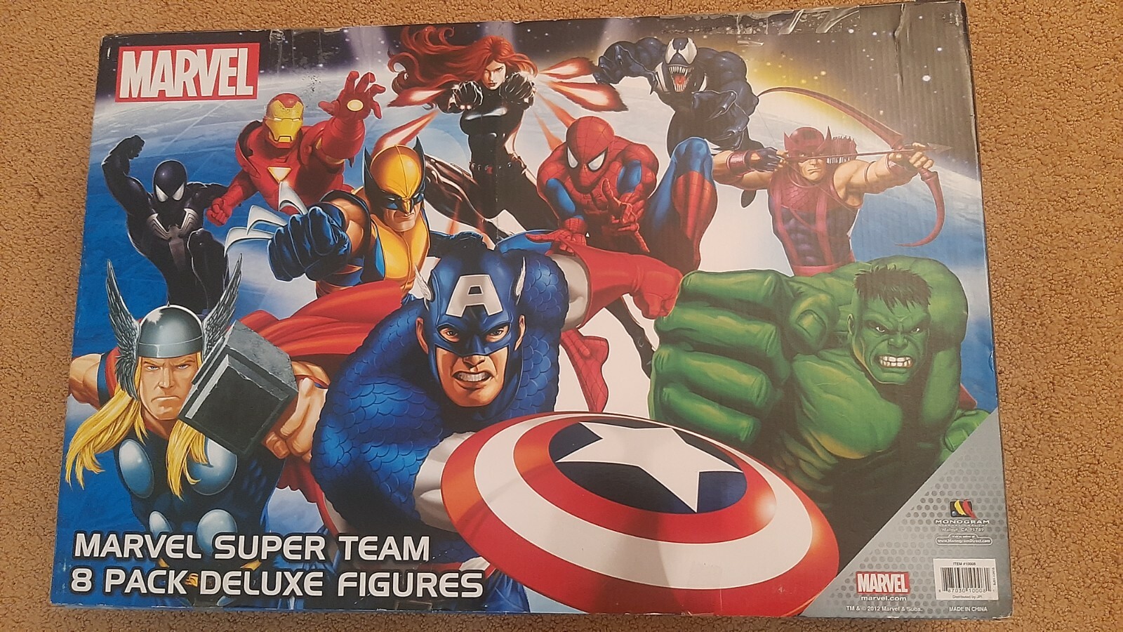 Marvel Super Team 8 Pack Collection Deluxe Figures 2012 Monogram Iron ...