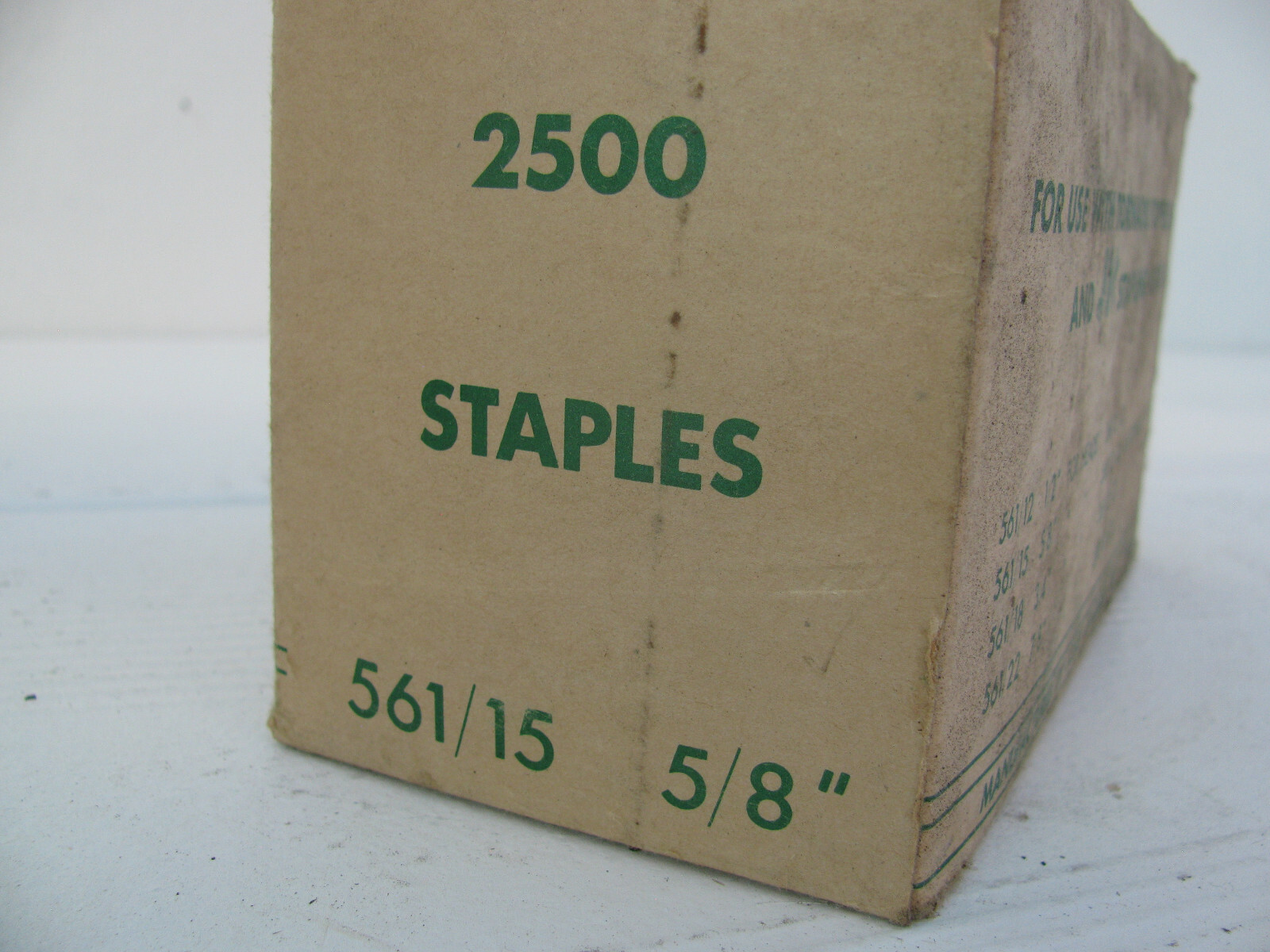 2500 Kihlberg Sweden Made 5/8" STAPLES Tornado Toppers 561, JK Stapling ...