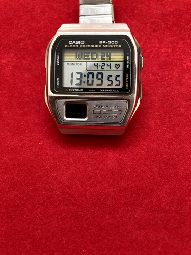 Vintage Casio Bp-300 Blood Pressure Monitor Twin Sensor Made in Japan ...