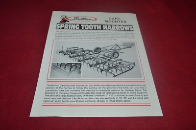 Brillion Spring Tooth Harrow Dealer's Brochure YABE16 | eBay