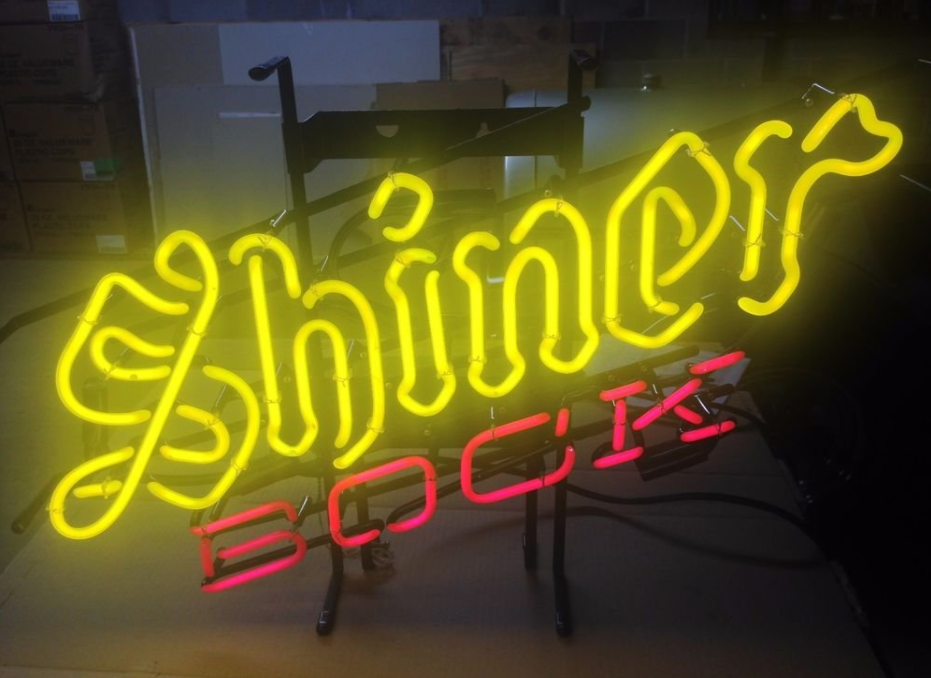 Shiner Bock Beer Neon Sign 19x15 Real Tube Home Bar Pub Store Wall ...