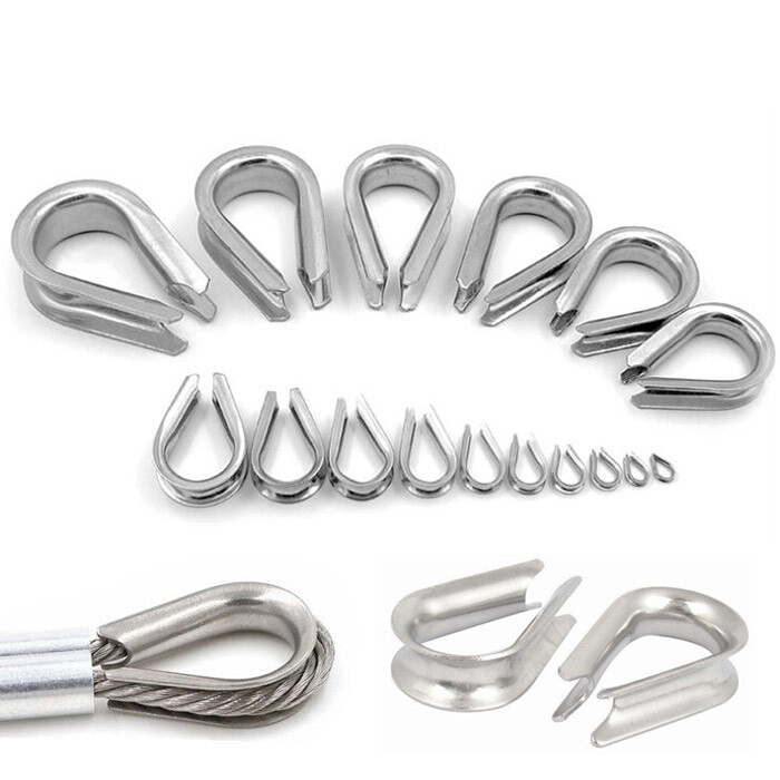 Wire Rope Thimble Slings Stainless Steel Thimbles : Type 316 , 1/4 ...