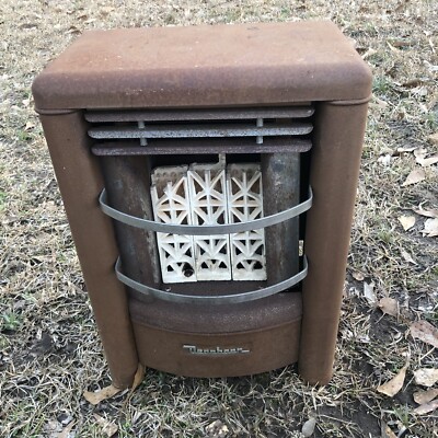 Vtg Dearborn Natural Gas 12,000 BTU Heater Ceramic Grates (Chipped ...