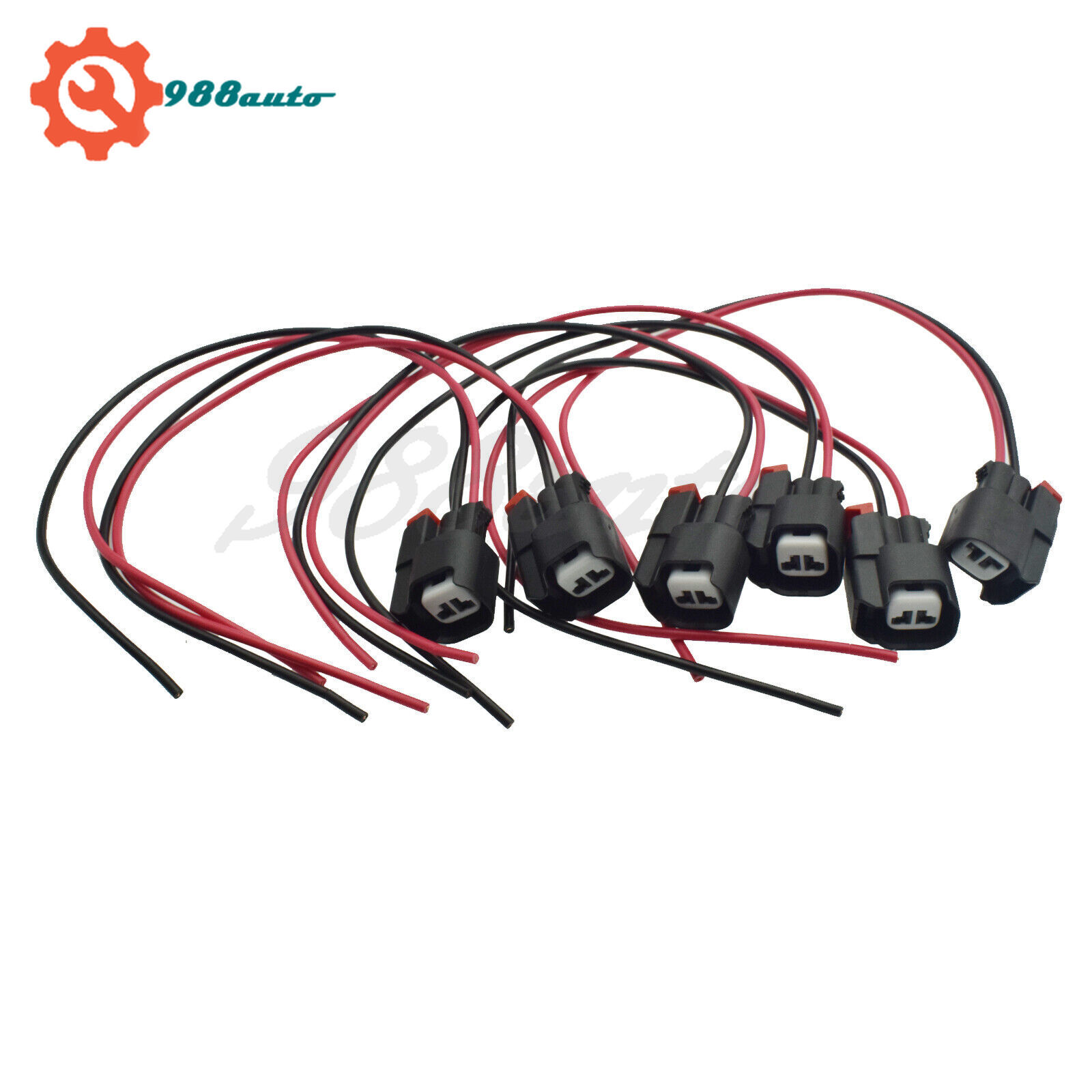 6X Fuel Injector Connector For Wrangler JK TJ Dodge Jeep Chrysler 300 ...