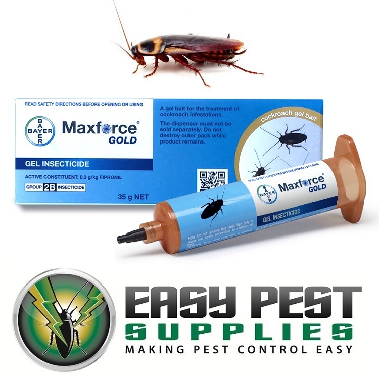 MAX FORCE GOLD Cockroach Roach Bait Gel Commercial Grade Fipronil ...