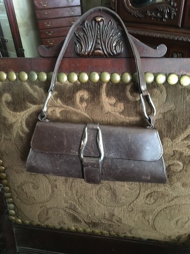 Jalda Leather Distressed Small Clutch Handbag | eBay